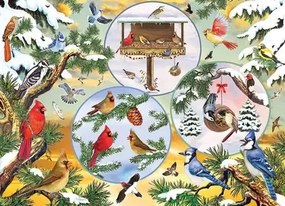 COBBLE HILL Puzzle Kouzlo ptáčků v zimě / 500 dílků / od 12 let