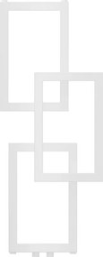 Mexen Grid, dekorativní koupelnový radiátor 870 x 360 mm, 209 W, bílá, W215-0870-360-00-20