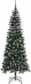Umělý vánoční stromeček Zelená 210 cm PVC, plast a ocel 3395833