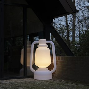 Chytrá stojací lampa bílá 110 cm vč. Wi-Fi G95 - Storm Extra Large