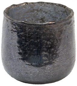 Skleněná čajová svíčka Houder Grey 9*8 cm – 9x8 cm