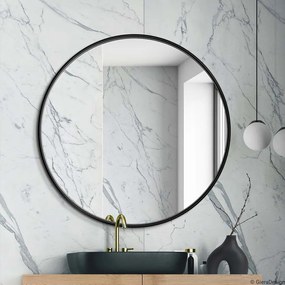 Zrcadlo Scandi Slim Black Rozměr: Ø 110 cm