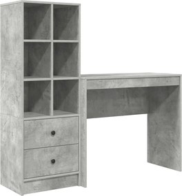 Stůl Betonově šedá 135,5 x 40 x 127 cm 2 ks 3337324