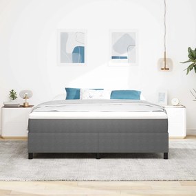 Rám platformy Světle šedá 180 x 200 cm Žebrovaná látka 3337422