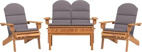 4dílná sada zahradního nábytku Adirondack masivní akácie 3152132
