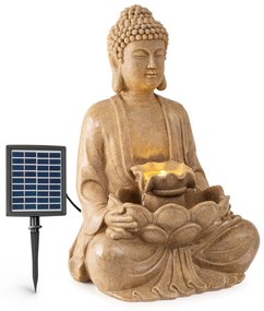 Dharma, solární fontána, LED, 48 × 72 × 41 cm (Š × V × H), polyresin