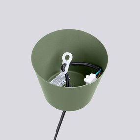 Sollux Lighting Závěsné svítidlo BILO olivově zelené