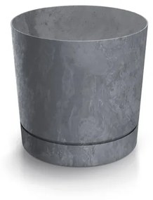 PROSPERPLAST Květináč - TUBO P Beton Effect Průměr: 39 cm, Barva: marengo