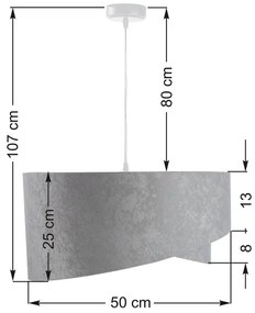 Lustr na lanku GALAXY 1xE27/60W/230V