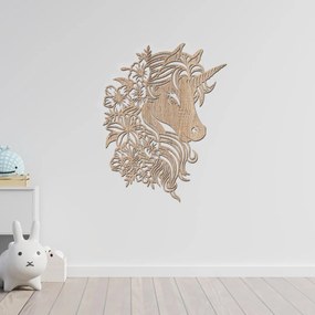 dřevo života Dřevěná dekorace UNICORN Barevný vzor: Bílá, Rozměry (cm): 20x26