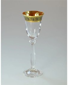 BOHEMIA ANGELA VERSO GOLD SKLENICE NA DESTILÁTY 60 ML SADA 6 KS
