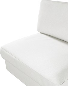 Potah na neskládací křeslo IKEA Kivik barva krémová látka pletený vzor