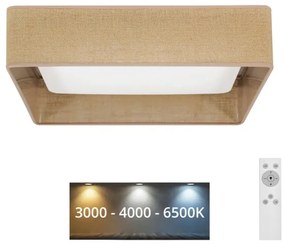 Brilagi - LED Stmívatelné svítidlo VELVET SQUARE LED/24W/230V + DO hnědá
