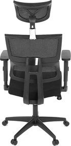 Ergonomická kancelářská židle MERANO - černá síťovina