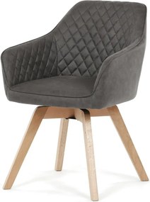 Jídelní židle DCH-435 BK3, látka vintage, černá (56 x 62) cm černá