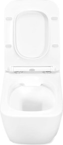 Rea Martin - závěsná WC mísa Rimless 51x37 s pomalu-padajícím sedátkem, bílá, REA-C8006