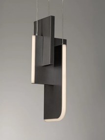Světle šedé kovové LED stmívatelné závěsné svítidlo Totem – Nova Luce