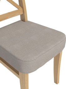 Sedák na židli IKEA Ingolf barva béžová látka pletený vzor