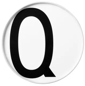 Porcelánový talíř Letter Q Design Letters