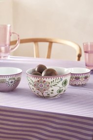 Pip Studio Lily &amp; Lotus miska Ø18cm, bílá (porcelánová miska)