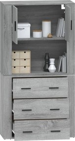 Skříň highboard šedá sonoma kompozitní dřevo 3185389