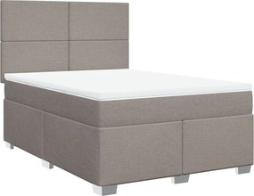 Box spring postel s matrací taupe 140x200 cm textil 3290508