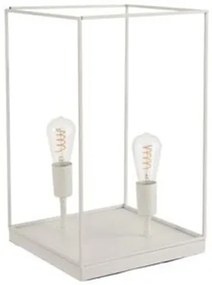 Lampa z bílého kovového rámu Tilde L - Ø 30,5*51 cm