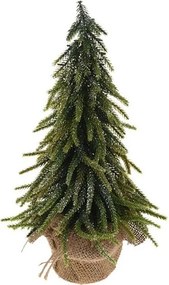 Dekorativní jehličnatý stromeček s třpytkami 28 cm