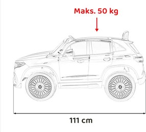 Elektrické autíčko Mercedes Benz EQA 250 červené