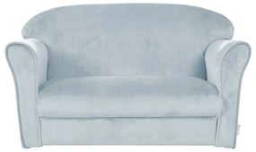 Světle modrá sametová dětská pohovka 78 cm Lil Sofa – Roba