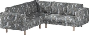 Potah na pohovku IKEA Norsborg rohová 4-místná barva vícebarevná látka pletený vzor, vzorované