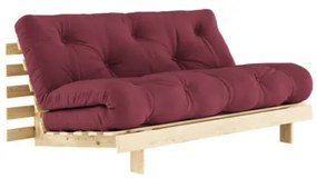 sofa ROOT by Karup - 160*200 cm raw (bezbarvé) + futon bordeaux 710