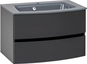 XXXLutz SKŘÍŇKA S UMYVADLEM, šedá, barvy grafitu, 80 cm Held - Online Only koupelnové skříňky - 000307010638