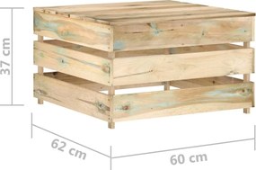 vidaXL Zahradní stolek z palet impregnované borové dřevo [316202] Barva: Šedá