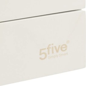 5Five® Bílý organizér, stojan se 4 přihrádky na stojící předměty, SELENA WHITE