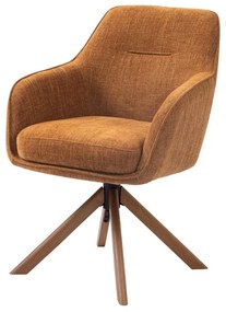 Designová otočná židle Sanjaya II skořicová