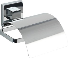 Držák na toaletní papír z nerezové oceli QUADRO, Vacuum-Loc, 12 x 14 cm, WENKO