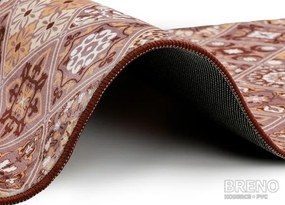 Breno Kusový koberec VIVA MAT C-14-D-3, 60x180 cm, Hnědá/Vícebarevné