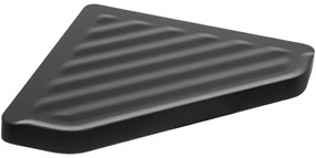Kuchinox APO, nástěnná rohová polička 201x201x39 mm, černá matná, LAV-AKA_703T