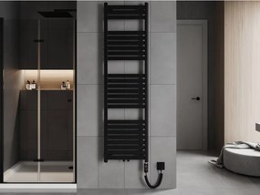 Mexen Uran, elektrické topné těleso 1800x500 mm + topná tyč 900 W, černá, W105-1800-500-2900-70