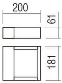 Redo 90508 - LED Venkovní nástěnné svítidlo WALD LED/10W/230V IP65 antracit