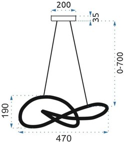 Toolight - LED stropní svítidlo APP819-CP + dálkové ovládání, chromová, OSW-04029
