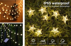 Dekorativní venkovní solární řetěz s 40 LED – Lights Star - Bílá