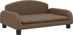 Pelíšek pro psy hnědý 70 x 45 x 30 cm textil 171962