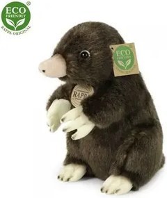 RAPPA Plyšový krtek 21 cm / ECO-FRIENDLY / od 0 měsíců