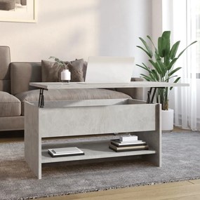 Konferenční stolek betonově šedý 80x50x40 cm kompozitní dřevo - Default Title