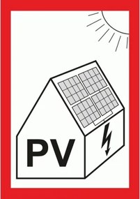 Samolepka PV symbol pro fotovoltaiku 148x210mm
