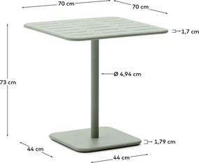 Ocelový zahradní jídelní stůl 70x70 cm Brai – Kave Home