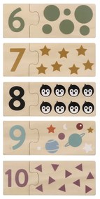 Dřevěné dětské puzzle (počet dílků 20) Numbers – Kindsgut