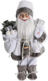 Santa Claus – bělošedý 45 cm